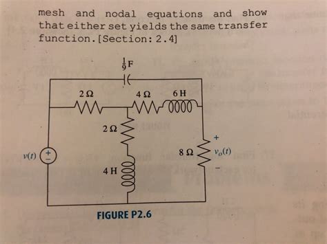 Solved 20 A Write But Do Not Solve The Mesh And Nodal