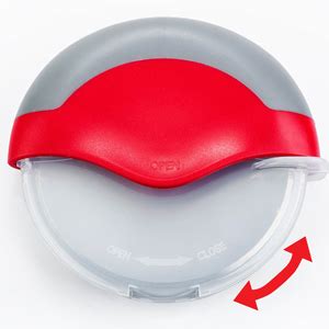 Pizza Cutter Unique Wheel Design Comes Apart For Easy