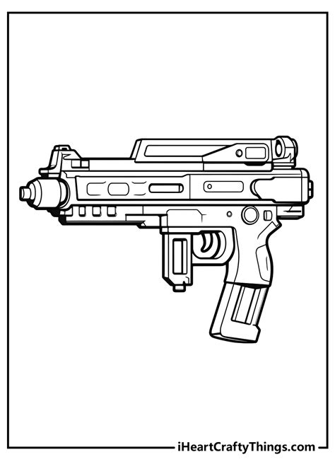 Pistol Coloring Pages