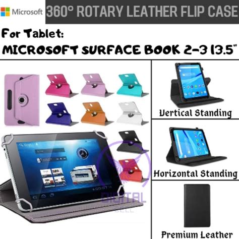 Jual Microsoft Surface Book Inch Rotary Case Leather Flip Case Book Cover Casing