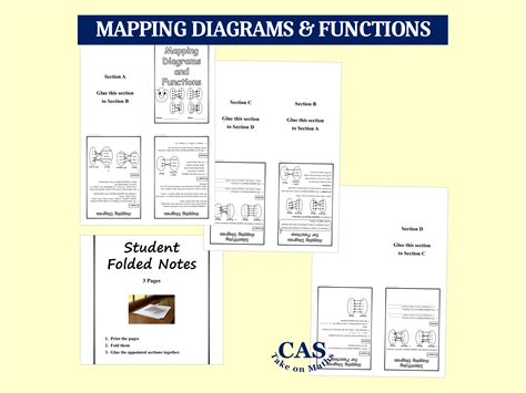 Mapping Diagrams And Functions Workbook Teaching Resources