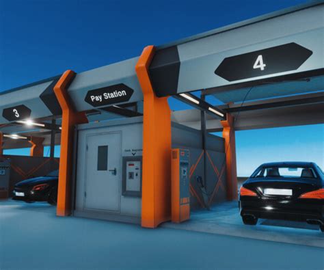 Artstation Modular Car Wash Unity And Unreal Engine Game Assets