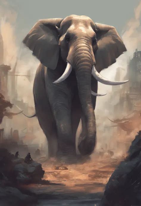 Nsfw Anthrophomorpic Elephant Huge Muscular Heavy Seaart Ai