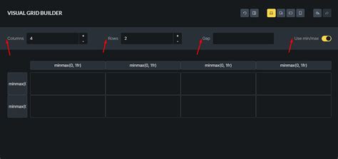 Visual Grid Builder Setting Indicator And Inherited For Controls