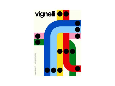 Vignelli90 Poster Design In 2022 Vignelli Timeline Design Poster Design