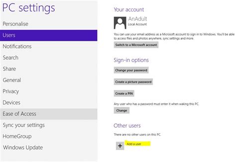 Pc Settings Screen Windows 8 Uk