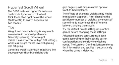 Onboard Profiles Dpi Indicators Logitech G502 Manual