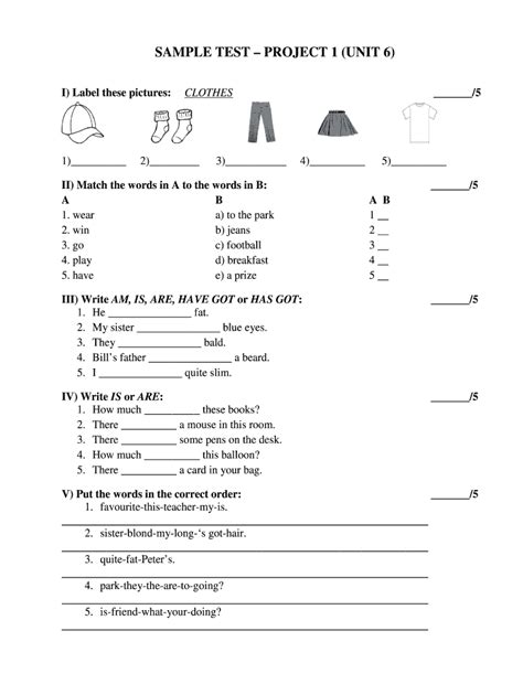 Sample Test Project 1 Fill Out And Sign Online Dochub