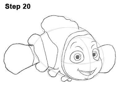 Finding Nemo Drawing 20 How To Draw Nemo Cartoon Art Styles Easy Disney Drawings