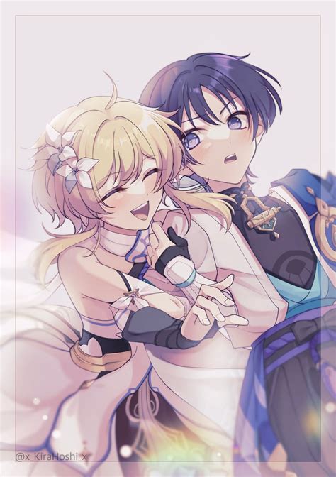 Lumine Scaramouche And Wanderer Genshin Impact Drawn By Kirahoshi