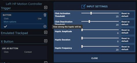 Set Default Of Hapticamplitude From 20 To 0 · Issue 1678 · Valvesoftwareopenvr · Github