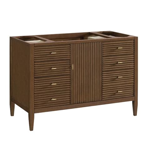 James Martin Vanities Myrrin 48 Vanity Mid Century Walnut Overstock