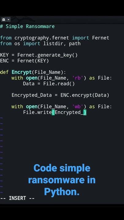 Simple Ransomware In Python Malware Youtube