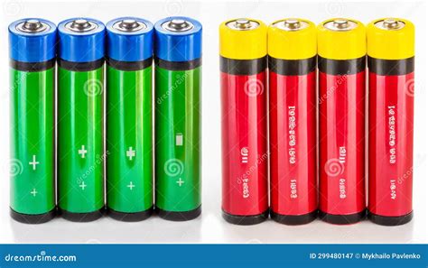 Power Spectrum An Illustration Comparing Various Battery Grades Stock