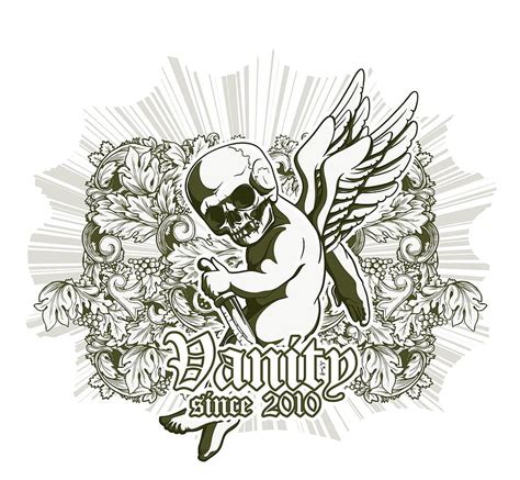 어두운 고딕 티셔츠 디자인 벡터 Ai Eps Uidownload