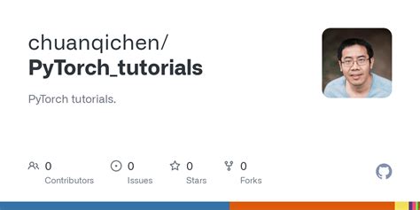 Github Chuanqichenpytorchtutorials Pytorch Tutorials