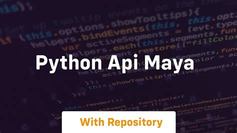 Python Api Maya Youtube