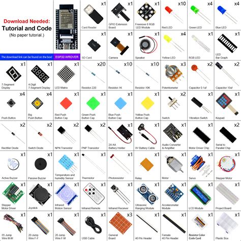 Freenove Ultimate Starter Kit For Esp32 Wrover Cam
