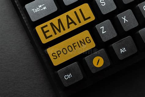 Writing Displaying Text Email Spoofing Business Idea Secure The Access And Content Of An Email