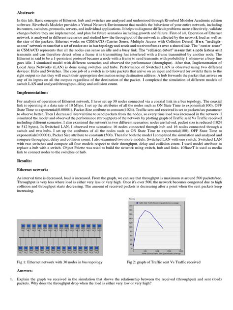 Lab3 Pdf Network Switch Computer Network