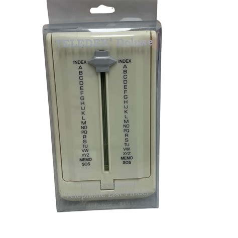 Teledex Deluxe Touch Control Telephone List Finders