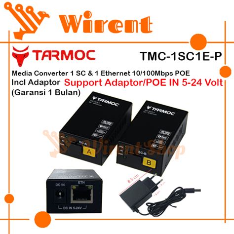 Jual Tarmoc Tmc 1sc1e P 1 Fo 1 Lan 10 100mbps Poe In 5 24v Htb 3100 A B Htb Mini Shopee