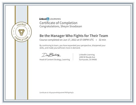 Sheyin Sivadasan On Linkedin Certificate Of Completion
