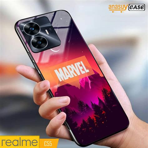 Jual Jual Softcase Glossy Glass Realme C Terbaru Motif Aesthetic Sc Casing Handphone C