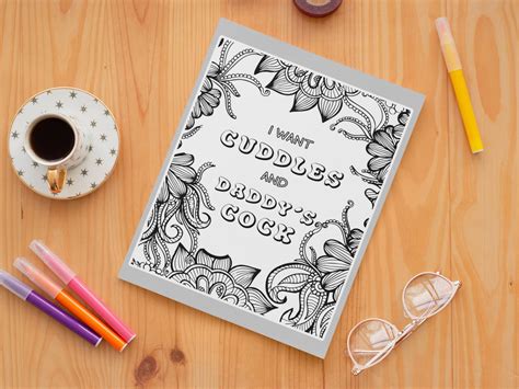Erotic Coloring Page DDLG Coloring Page Adult Coloring Etsy