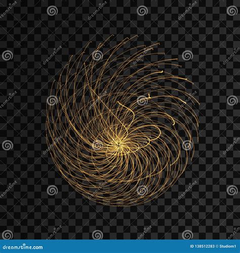 Array With Dynamic Particles 3d Futuristic Technology Style Abstract