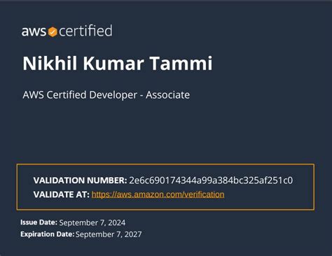 nikhil kumar tammi on linkedin aws certification clouddevelopment 23 comments