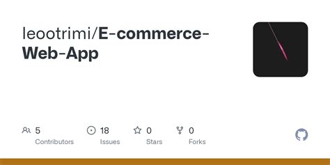Github Leootrimie Commerce Web App