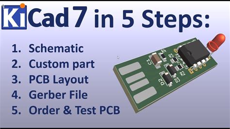 kicad 7 pcb layout in 5 steps circuit steps youtube layout