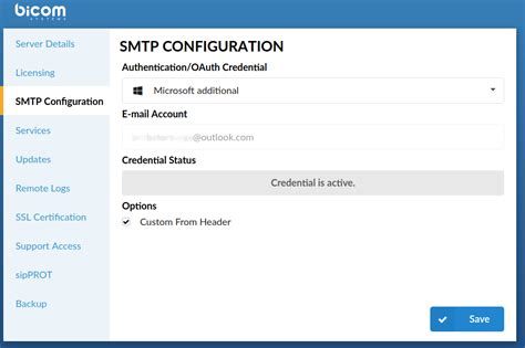 howto configure smtp oauth bicom systems wiki
