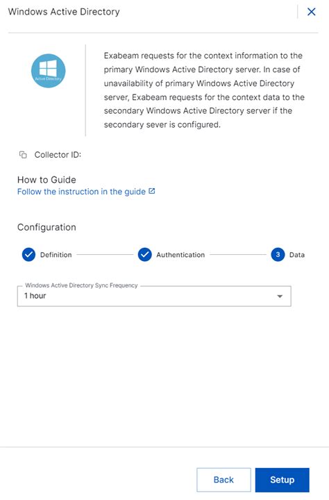 Set Up Windows Active Directory Collector Exabeam Documentation Portal