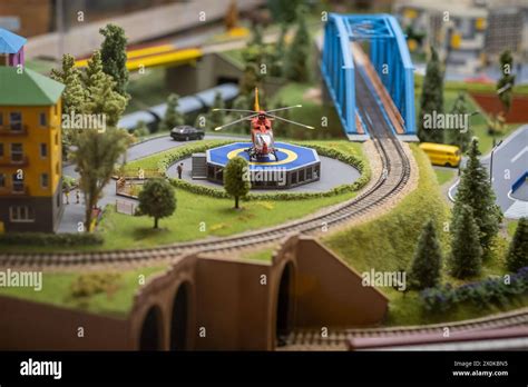 A Layout On The Scale Of Urban Objects A Railway And Various Transport A Layout On The Scale Of Urban Objects A Railway And Various Transport