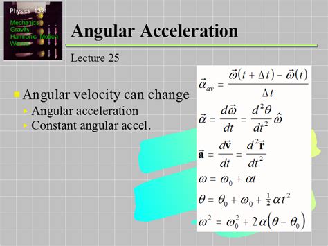 Angular Acceleration
