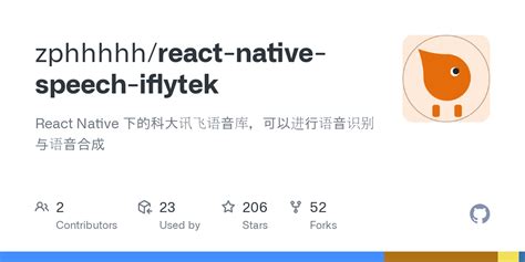Github Zphhhhhreact Native Speech Iflytek React Native 下的科大讯飞语音库