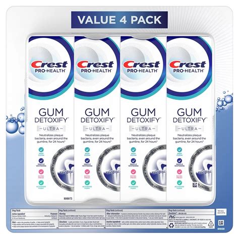 Crest Gum Detoxify Ultra Toothpaste 47 Ounce Pack Of 4