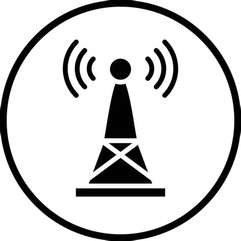 Signal Tower Vector Icon Design 22801946 Vector Art At Vecteezy
