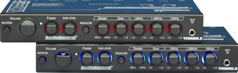 Audiocontrol Three 2 In Dash Pre Amp Equalizer Subwoofer Crossover Buy At Lowest Price