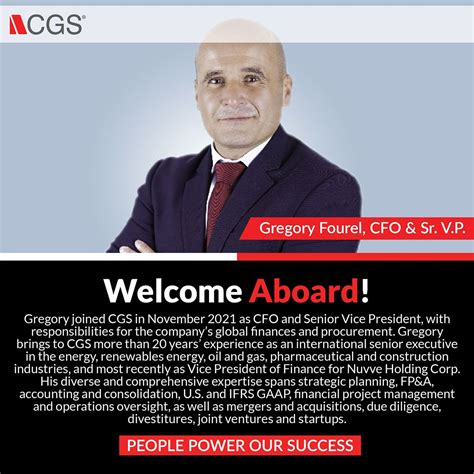 Cgs Computer Generated Solutions On Linkedin Cfo Svp