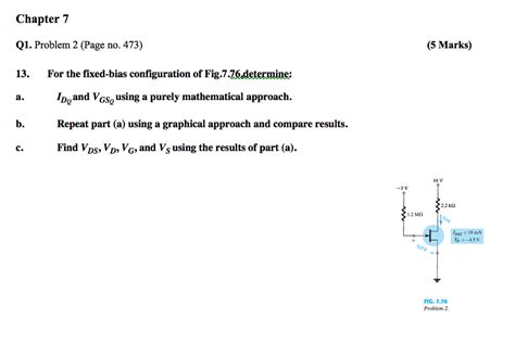 Solved For The Fixed Bias Configuration Of Fig Chegg