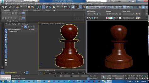 How To Modeling Chess With Lathe Modifier In 3ds Max 2017 Youtube