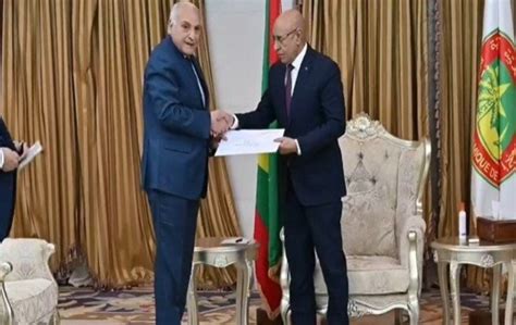 عطاف يسلم رسالة خطية من رئيس الجمهورية لنظيره الموريتاني الجزائر