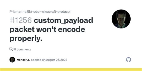 Custom Payload Packet Won T Encode Properly Issue Prismarinejs Node Minecraft