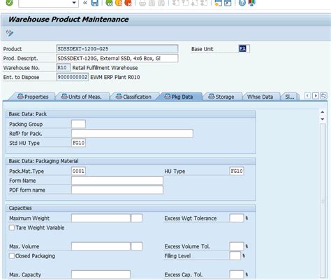 solved hu type is not permitted for the storage type fg sap community