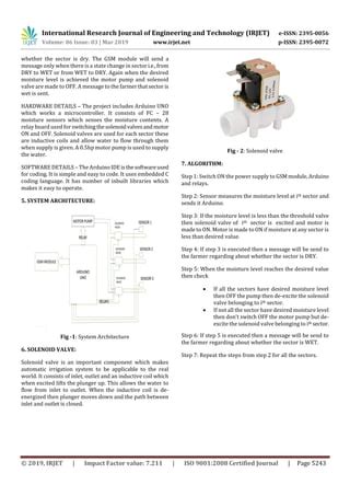 IRJET Real Time Automatic Irrigation System With Mobile Alert PDF