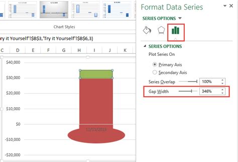 Increase Gap Width Of The Stacked Column Chart Excel Dashboard Templates