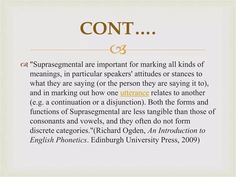 Suprasegmental Aspects Of Speech Pptx